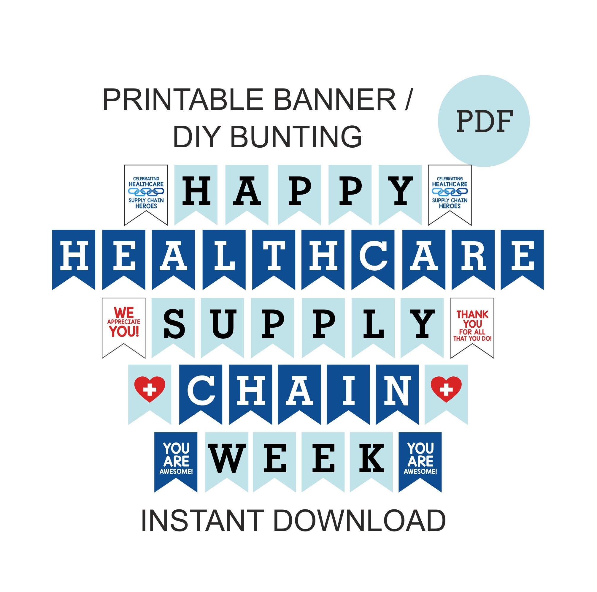 Healthcare Supply Chain Week Banner Printable / Supply Chain Week ...