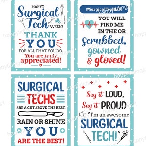 Surgical Tech Week Signs Printable / 4 Surgical Technologists Week ...