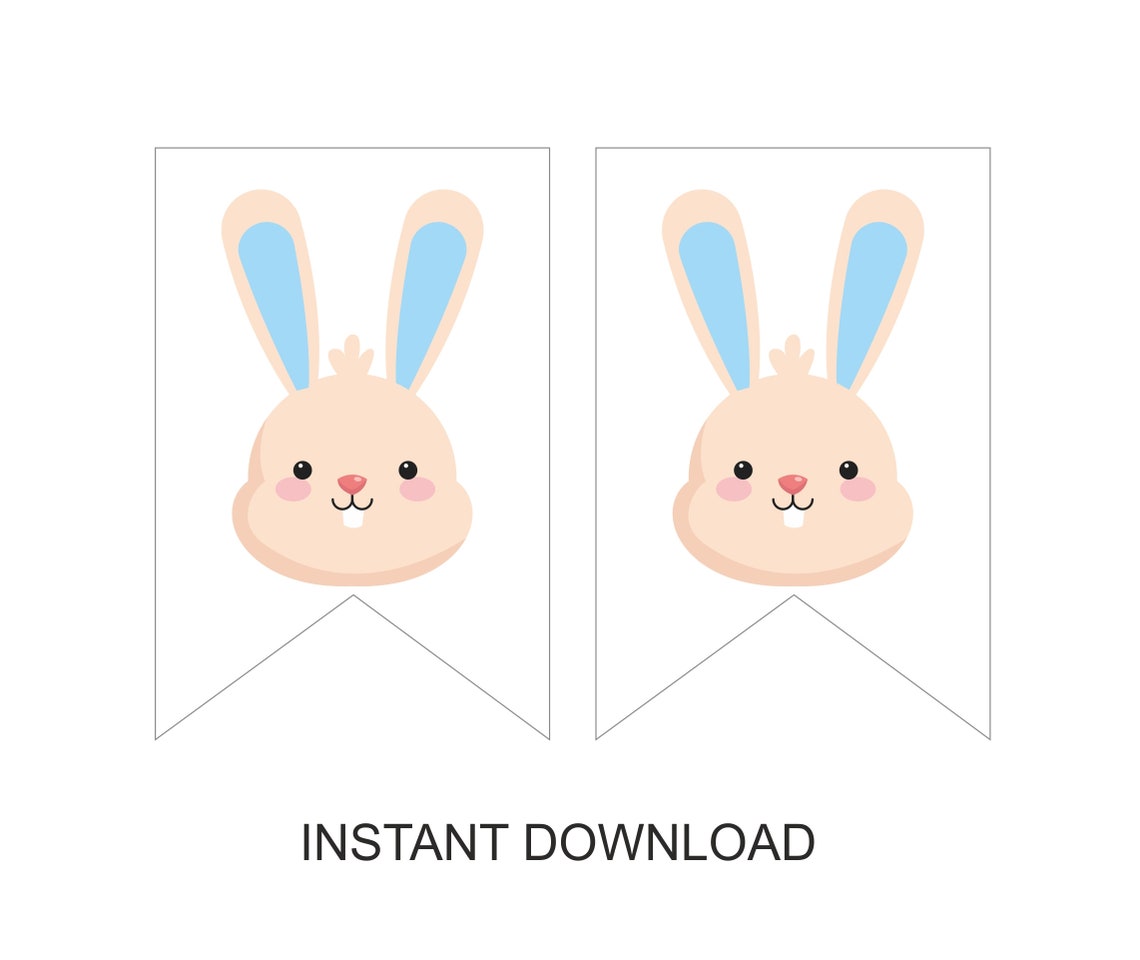 Somebunny is One Banner Printable / Blue First Easter Birthday - Etsy