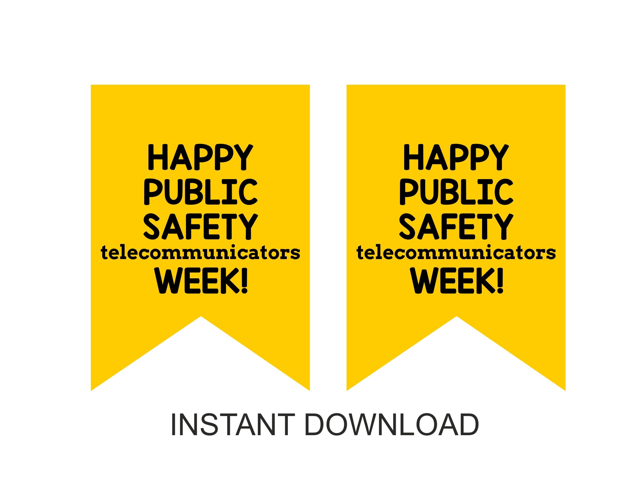 911 Dispatcher Week Banner Printable / Telecommunicators Week Banner ...