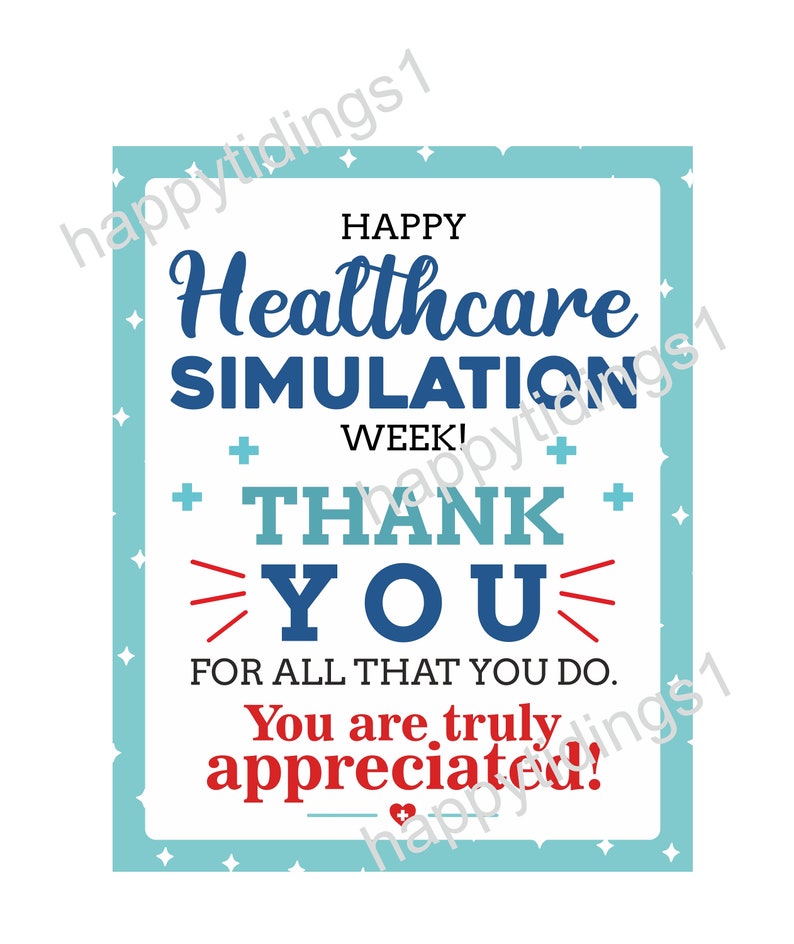 Nursing Simulation Week Sign Printable / Healthcare Simulation Week ...