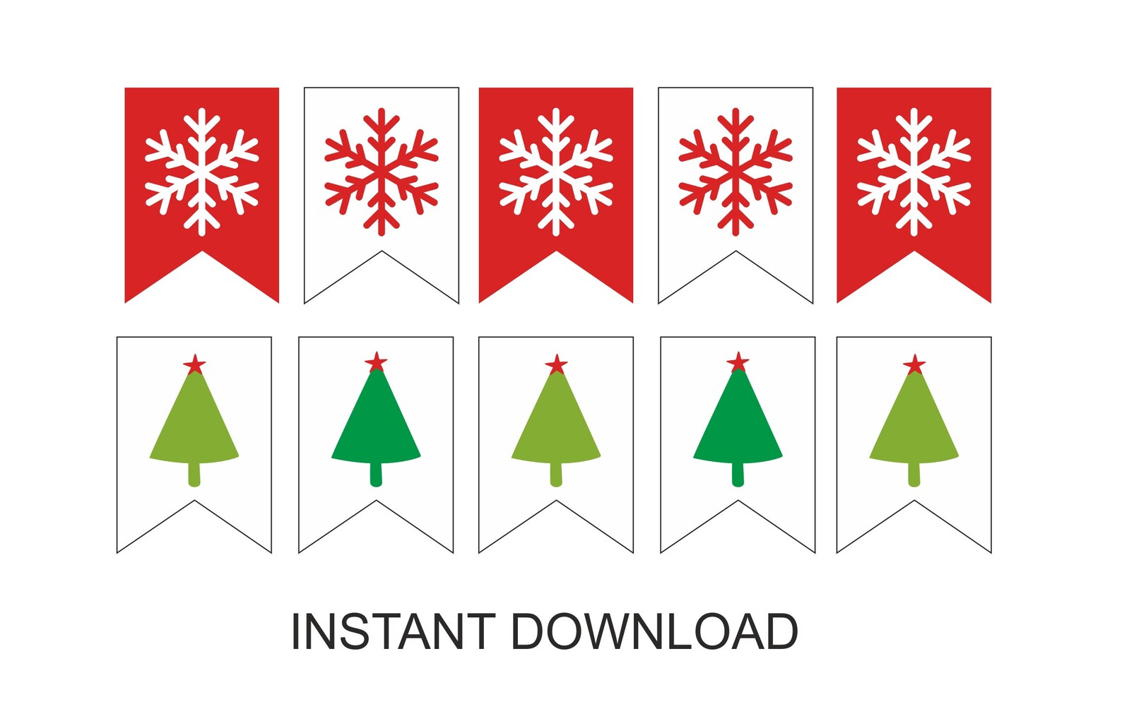 Merry Christmas Banner Printable / Christmas Banner Printable ...