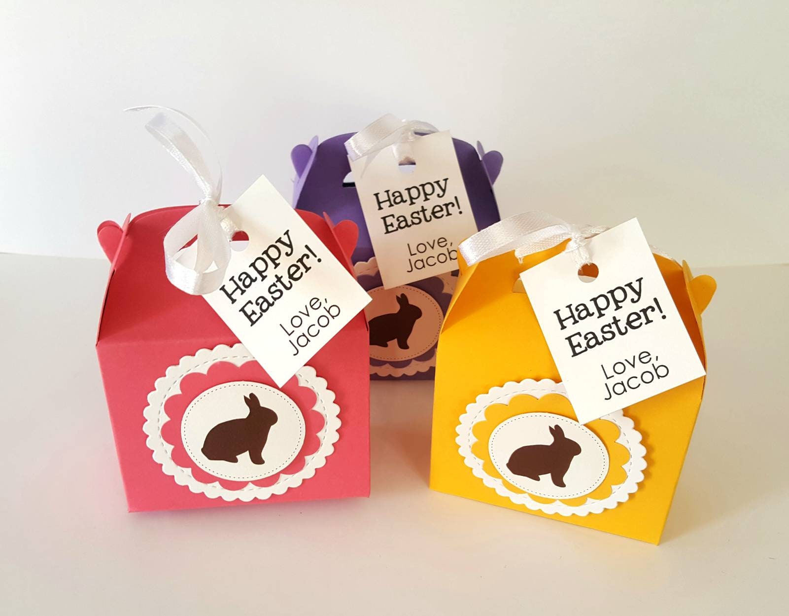 Easter Favor Boxes / Easter Favor Bags / Easter Treat Boxes / - Etsy