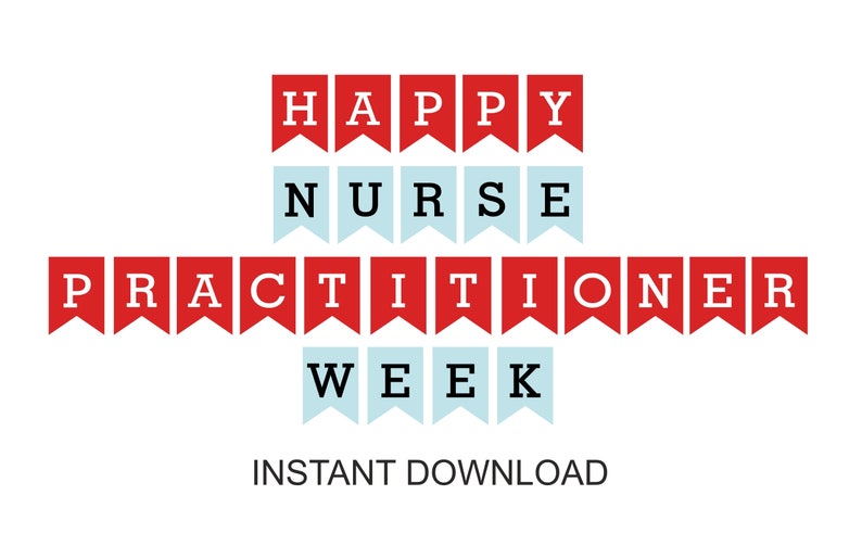 Nurse Practitioner Week Banner Printable / NP Week Banner / - Etsy