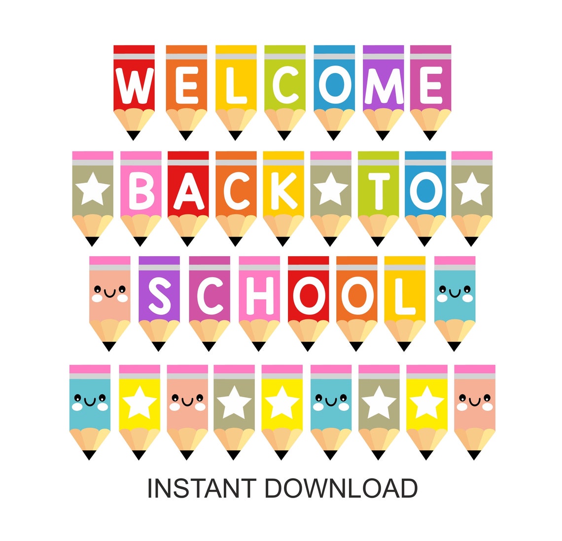 Printable Welcome Back to School Banner / Welcome Back to School ...