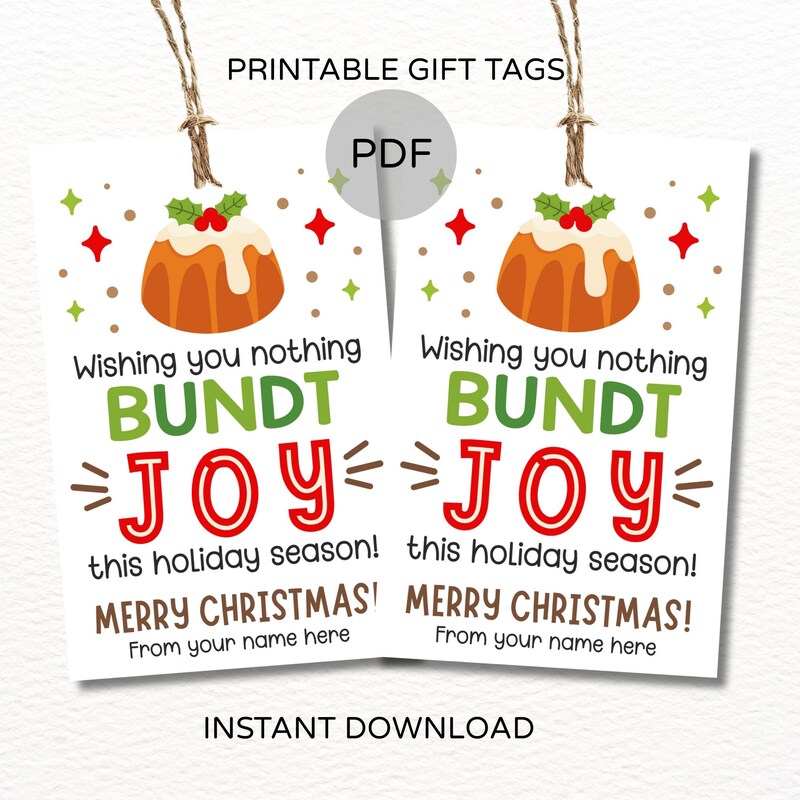 Christmas Cake Gift Tags - 60+ Gift Ideas for 2025