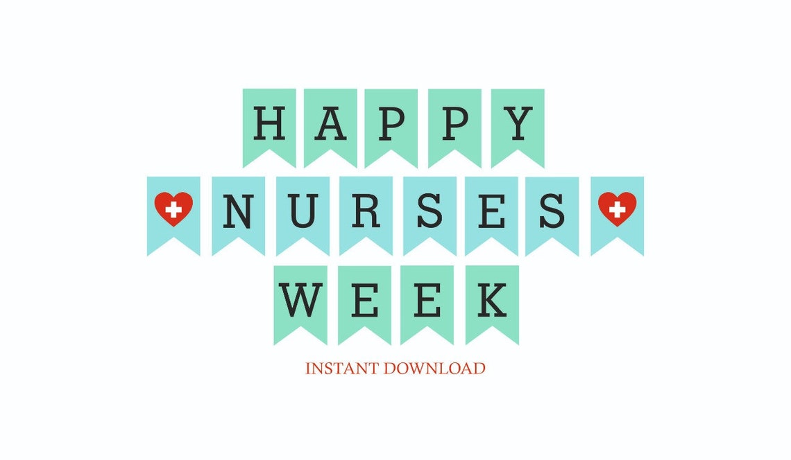 Nurses Week Banner Printable / Nurse Week Banner Printable / - Etsy