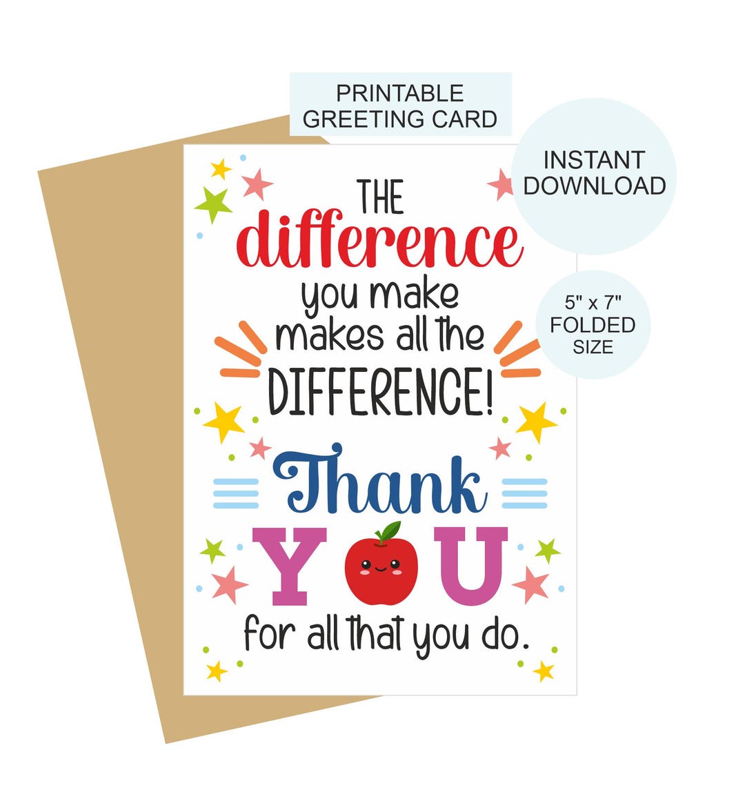 School Principal Day Card Printable / Principal Appreciation Card ...