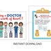 Doctor's Day Sign Printable / Doctor's Day Signs / Doctors Day Posters ...