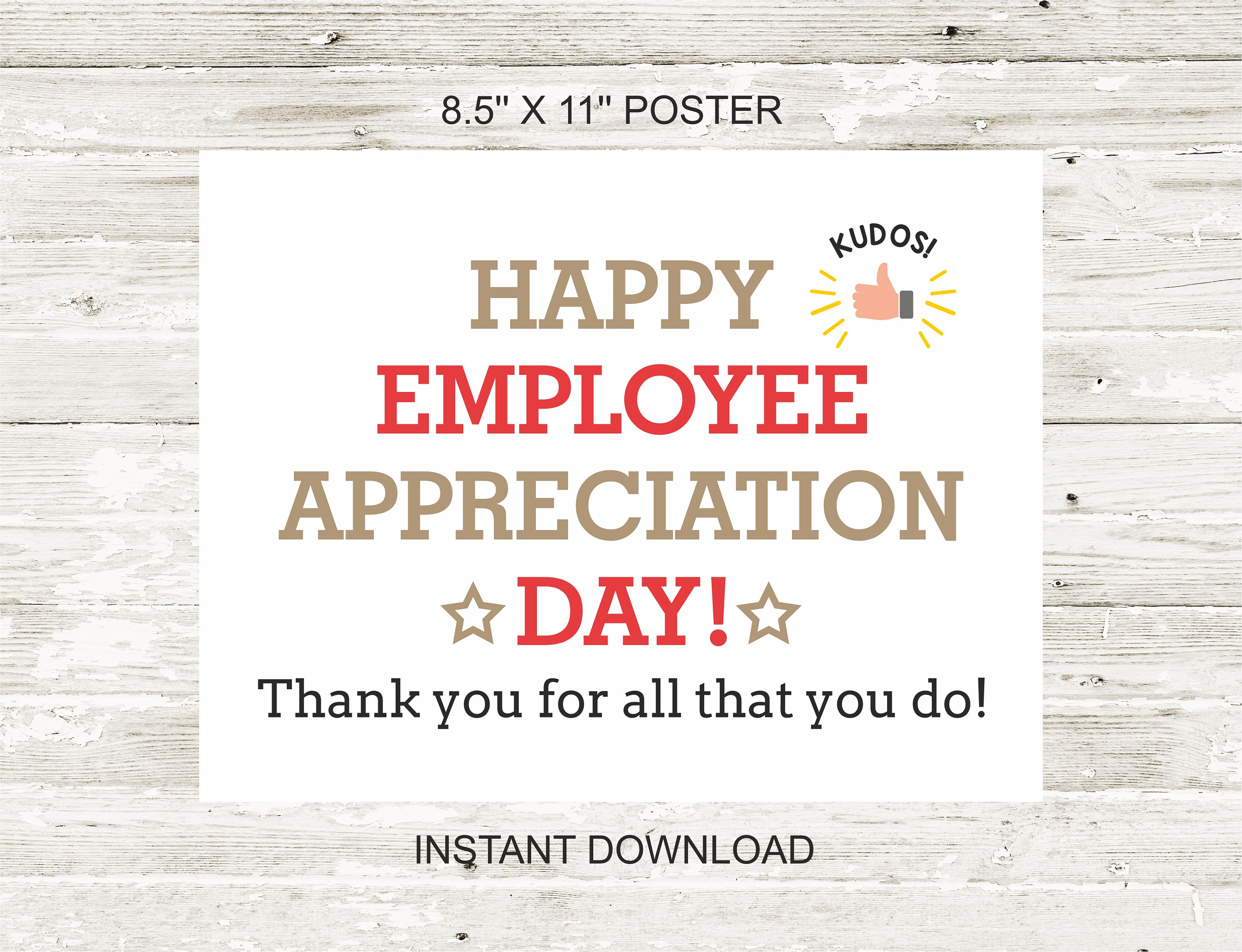 Employee Appreciation Poster