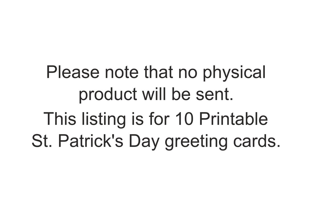St Patricks Day Card Set Printable / St Patrick's Day | Etsy