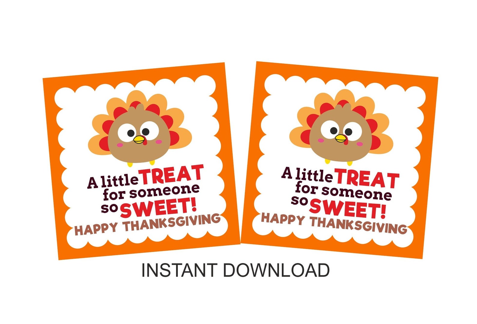 Thanksgiving Cookie Tags Printable / Printable Thanksgiving Cookie Tag ...