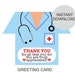 Printable Doctor's Day Card / Doctor Thank You Card / Thank You Doctor ...