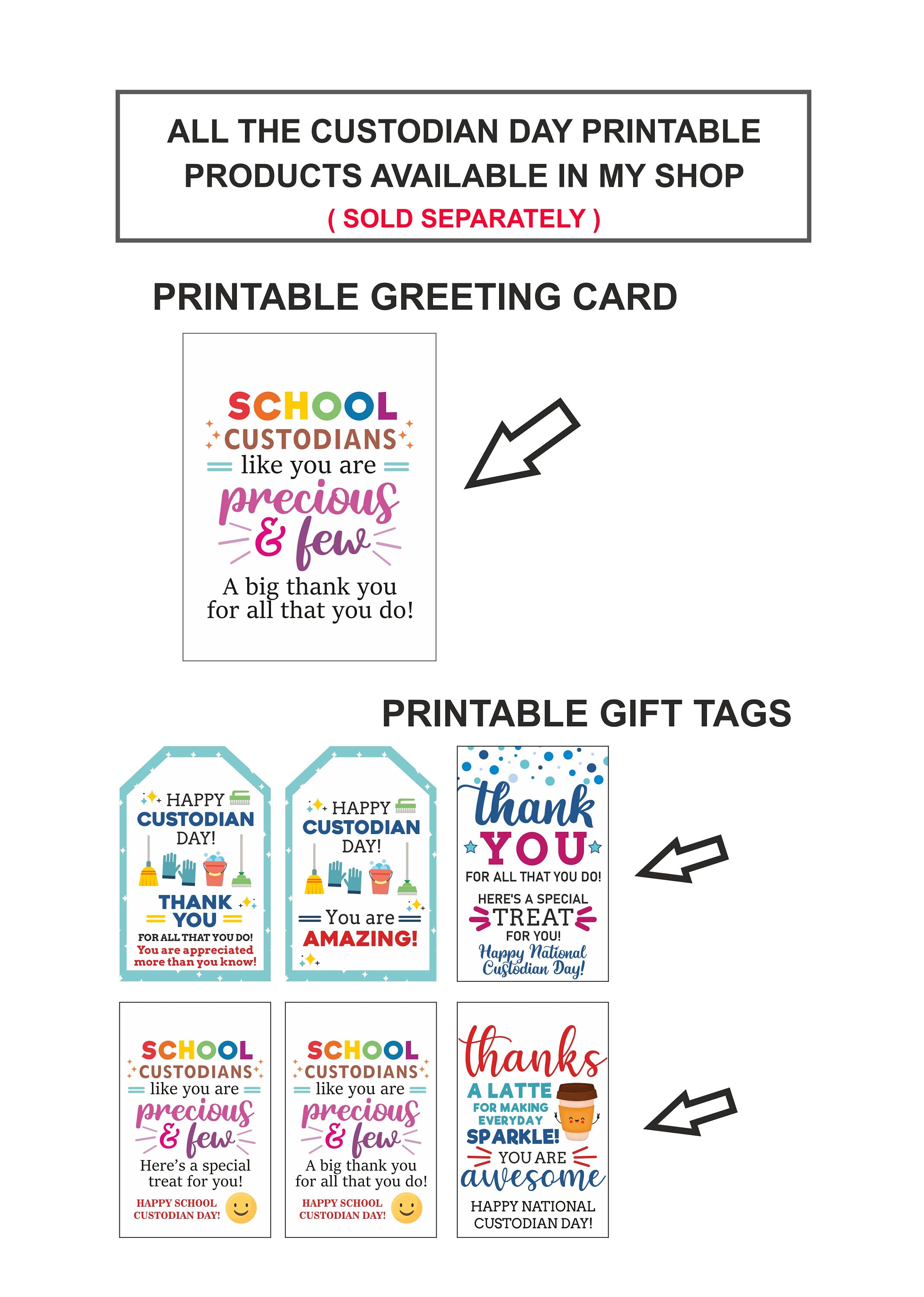Custodian Appreciation Sign Printable / School Custodian Appreciation ...