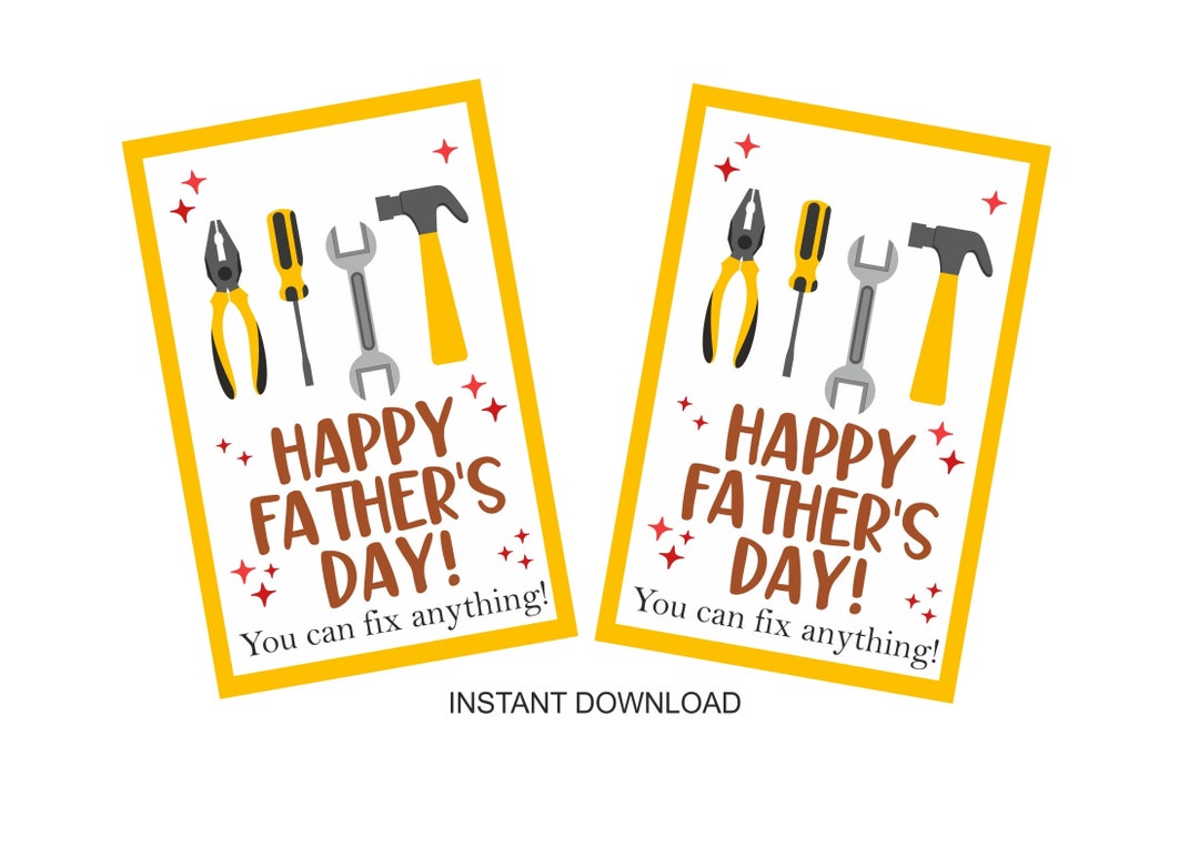 Printable Father's Day Gift Tags / Printable Happy Father's Day Gift ...