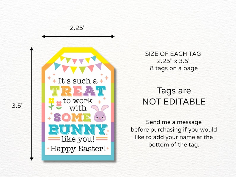 Easter Coworker Tags Printable / Easter Coworker Appreciation Tags ...