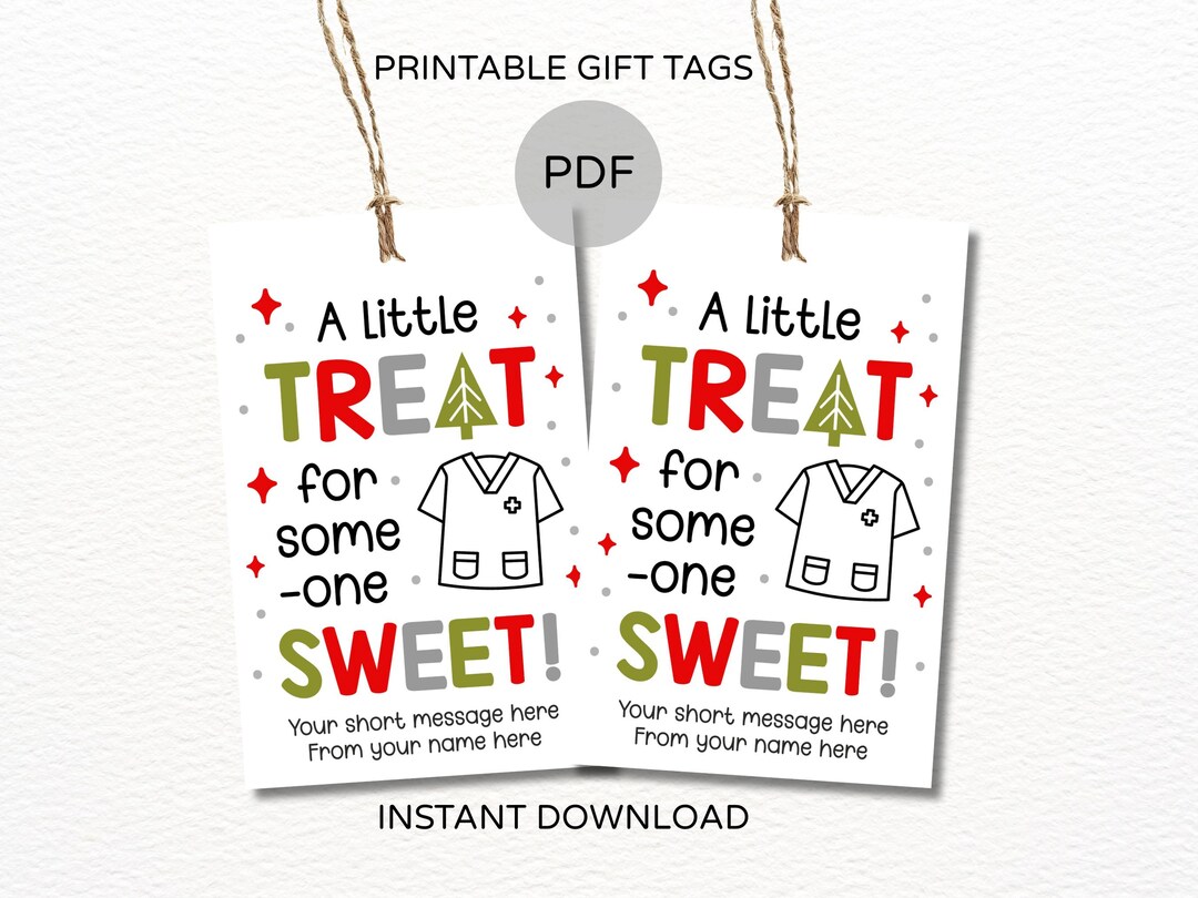Medical Christmas Tags Printable / Medical Holiday Tag / Christmas ...