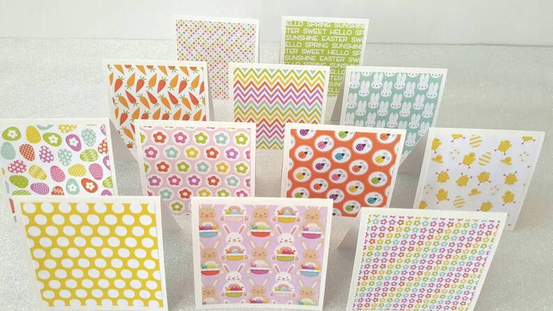 Mini Easter Cards / Mini Spring Cards / Easter Mini Cards / - Etsy