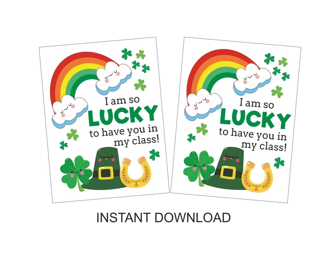 Printable St Patrick's Day Treat Tag / Printable St Patrick's Day Tag ...