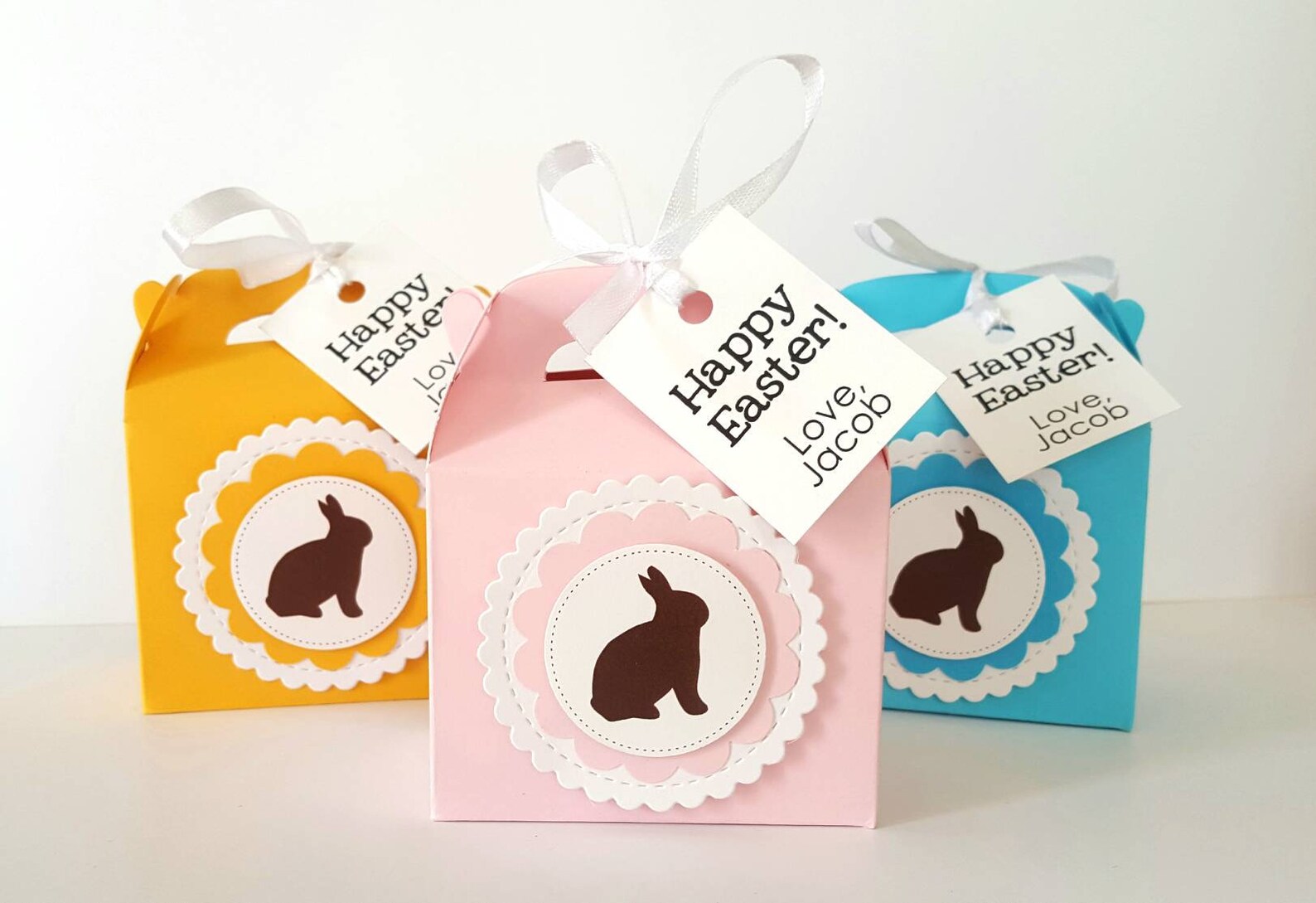 Easter Favor Boxes / Easter Favor Bags / Easter Treat Boxes / - Etsy