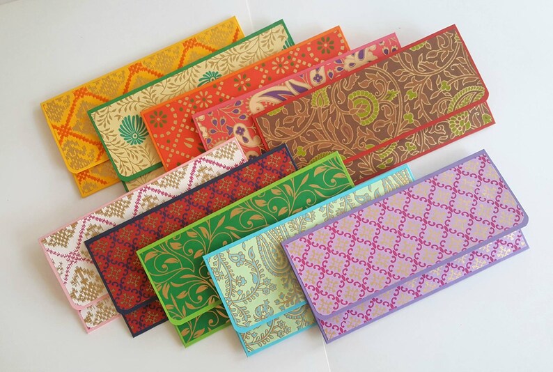 Money envelopes / Cash Envelopes / 10 color envelopes / set of | Etsy