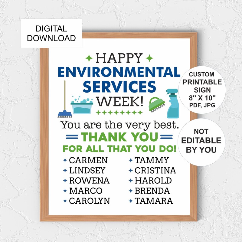 Housekeeping Week Posters - Etsy