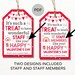 Valentine Staff Gift Tags Printable / Valentine Staff Appreciation Tag ...