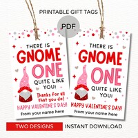 Gnome Printable Christmas Gift Tags - Etsy