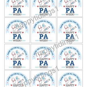 Physician Assistant Week Tag Printable / PA Week Tag / Physician ...