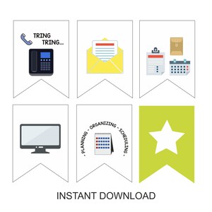 Colorful Receptionists Day Banner Printable / Happy Receptionist Day ...