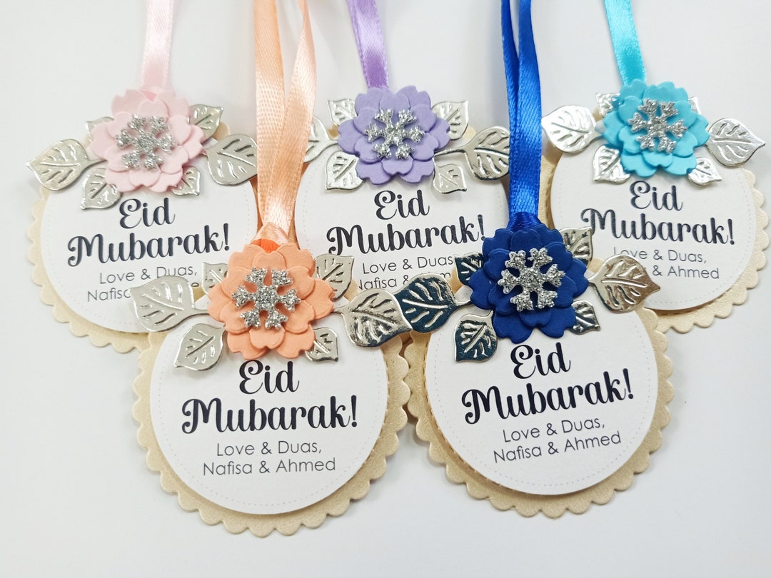 Eid Gift Tags Handmade Eid Tags / Personalised Eid Mubarak Gift Tags ...