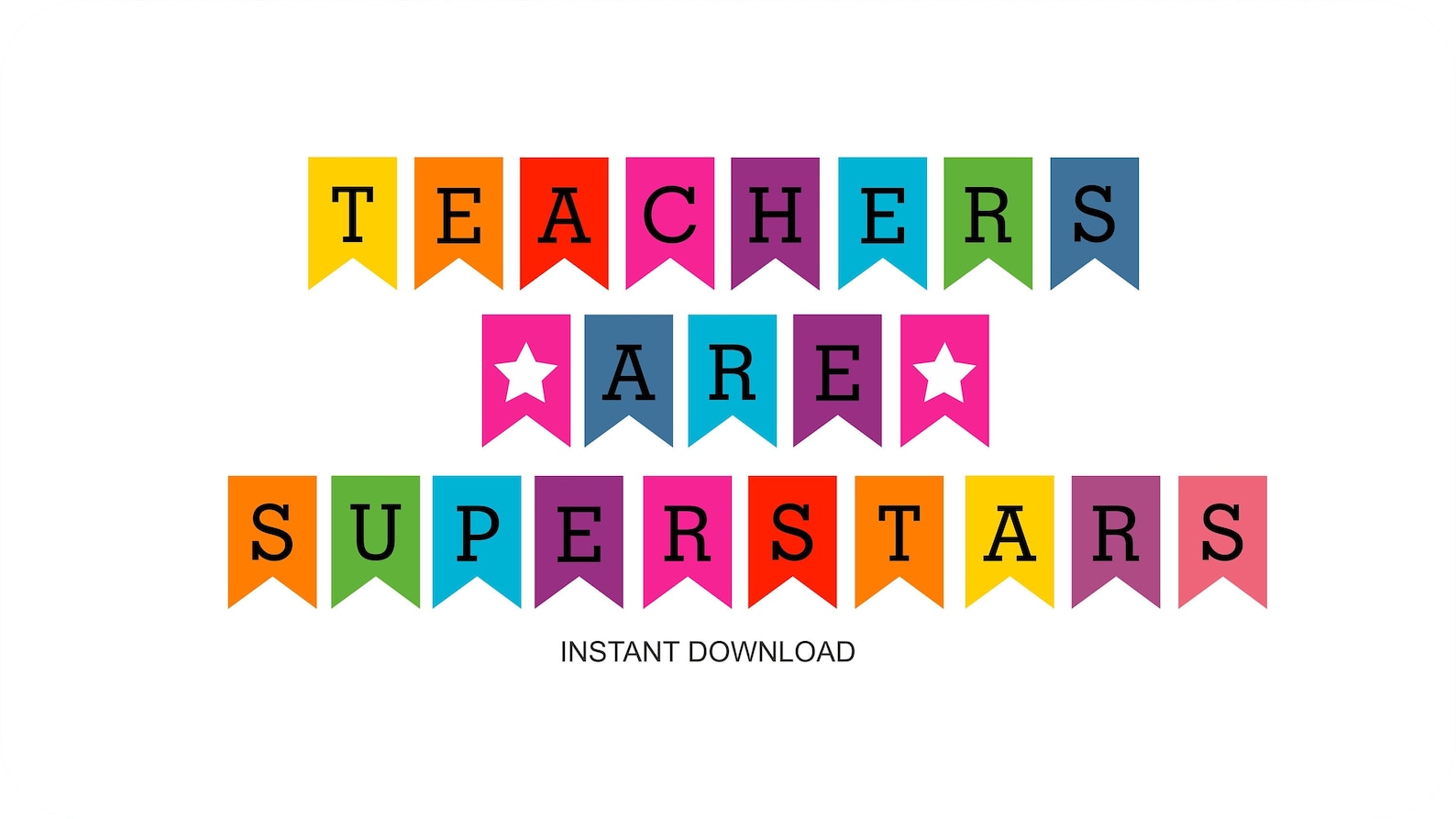 Teacher Appreciation Banner Printable / Teachers Are - Etsy