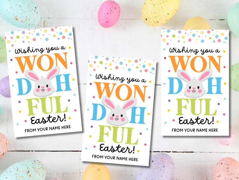 Easter Play Dough Tag Printable / Easter Doh Tag / Easter Play Doh Tag ...