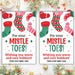 Mistletoe Christmas Tag Printable / for Your Mistle-toes Tag ...