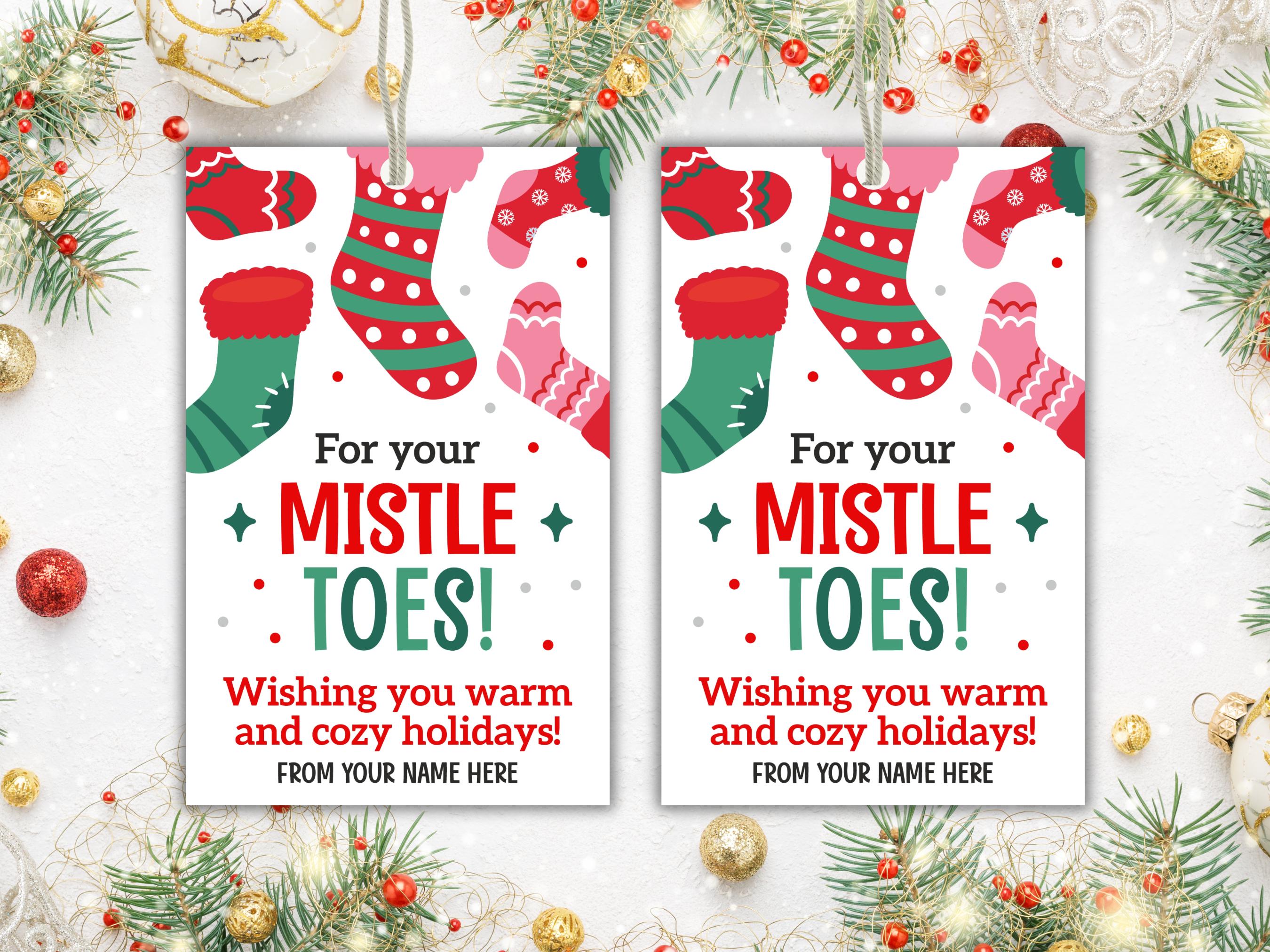 Mistletoe Christmas Tag Printable / for Your Mistle-toes Tag ...