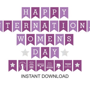 Women's Day Banner Printable / International Women's Day Banner / Women ...