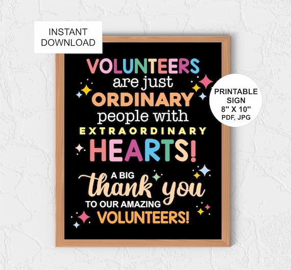 Volunteer Appreciation Poster Ideas Volunteer Appreciation Posters