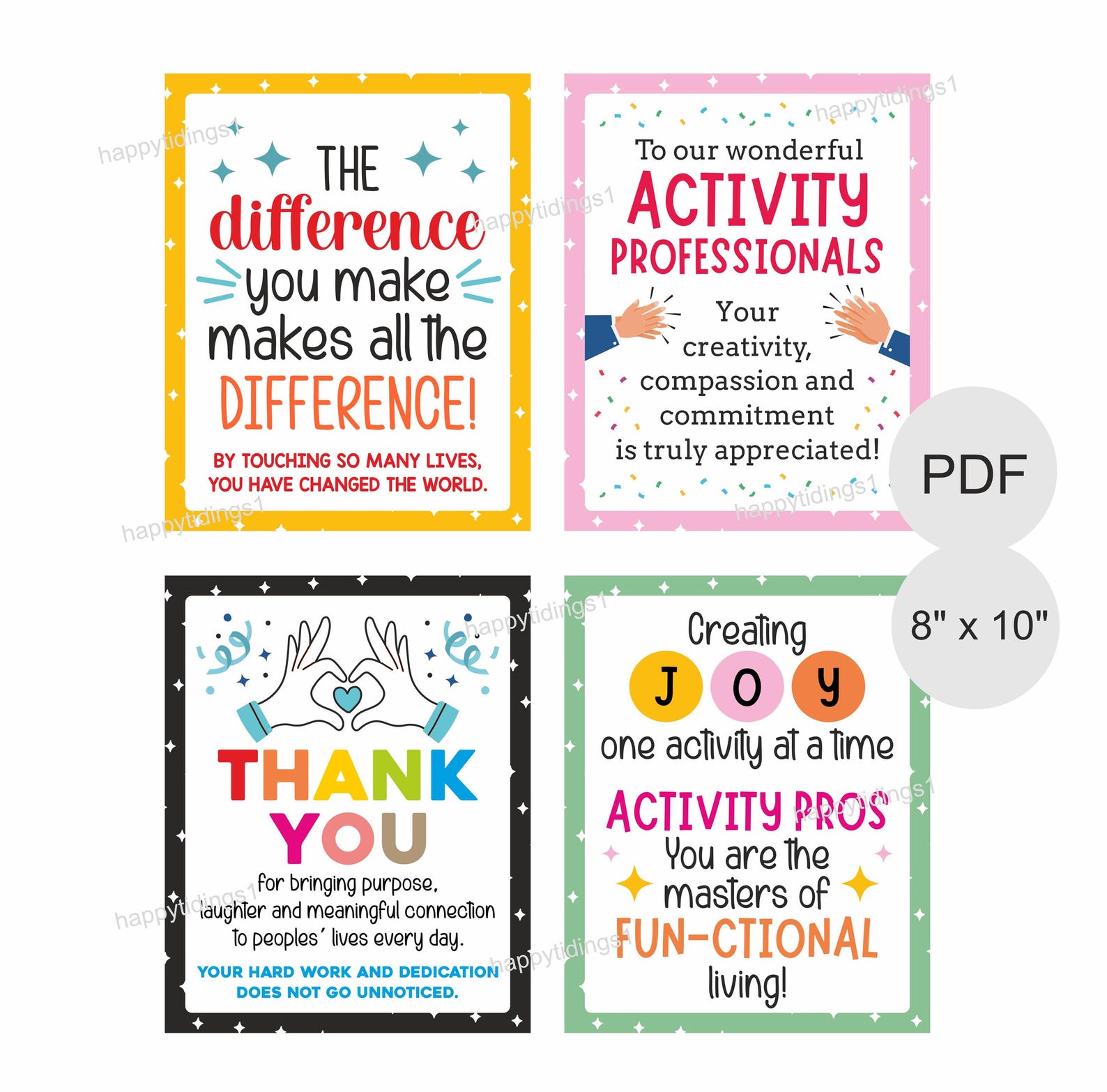 Activity Professionals Week Posters Set of 11 Printable / Activity ...