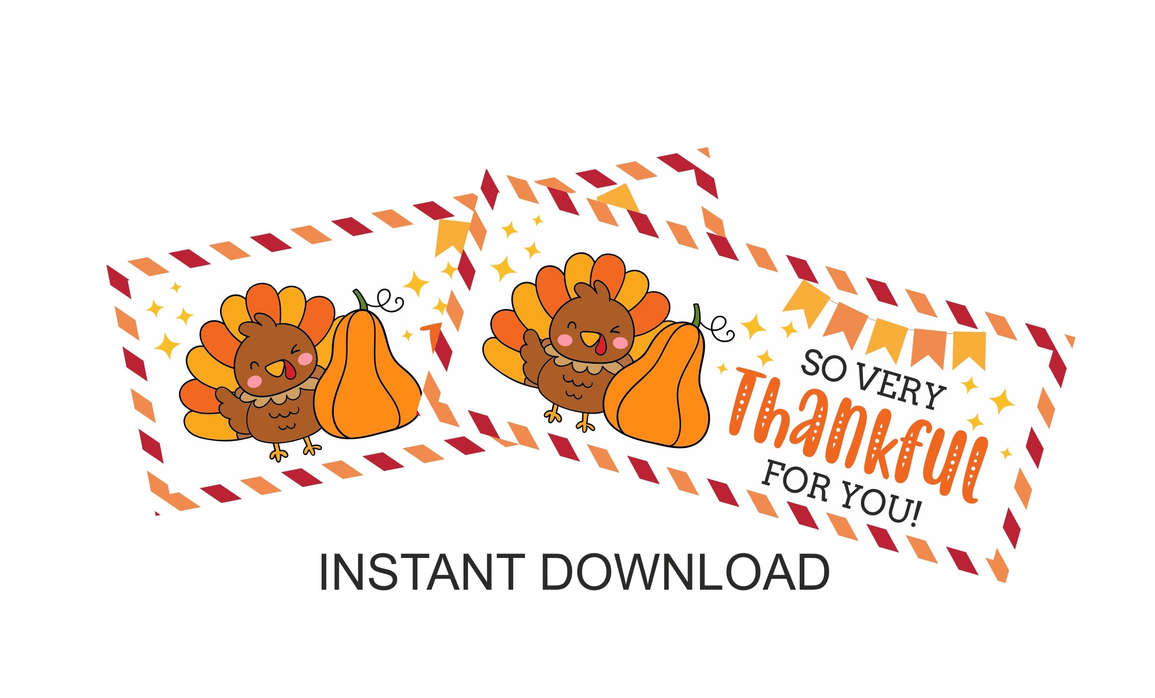 Thanksgiving Bag Topper Printable / Thanksgiving Treat Bag Topper ...