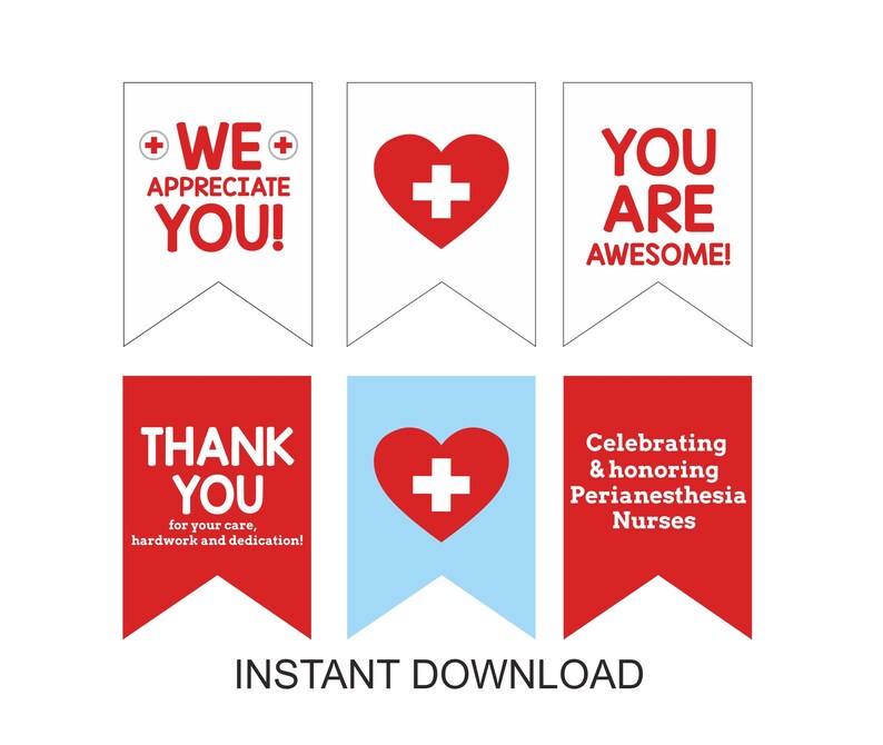 Happy Perianesthesia Nurses Week Banner Printable / - Etsy