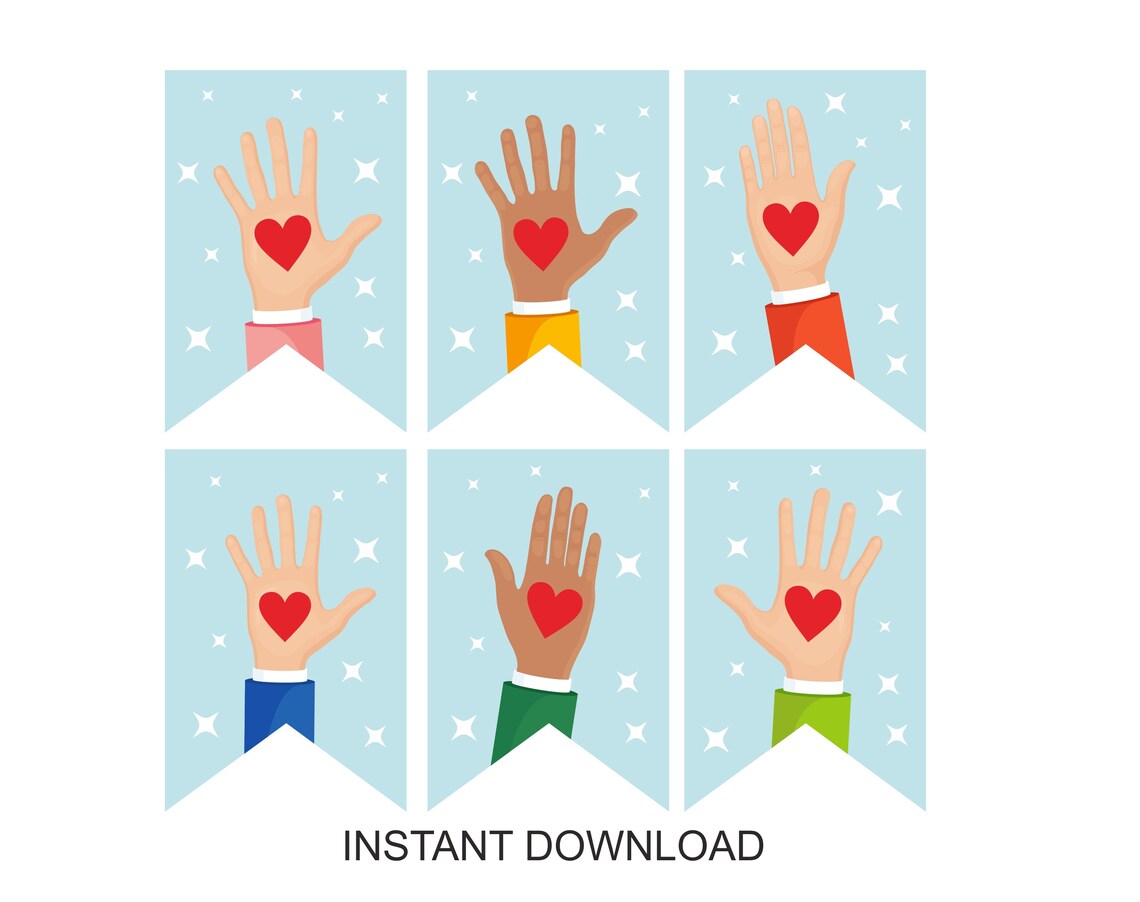 Volunteer Week Banner Printable / National Volunteer Week | Etsy