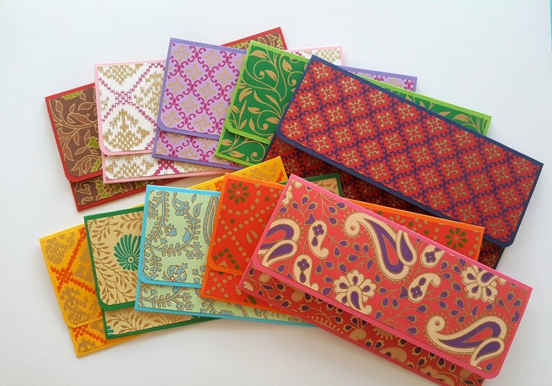 Money envelopes / Cash Envelopes / 10 color envelopes / set of | Etsy