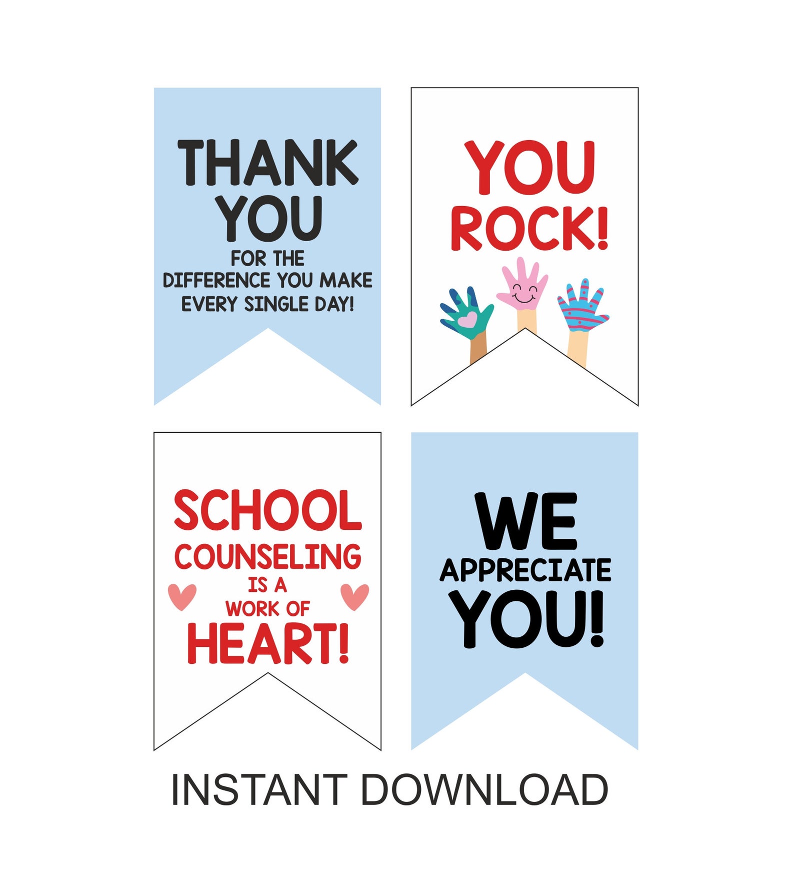 School Counseling Week Banner Printable / School Counselor Banner ...