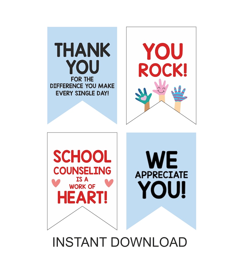 School Counseling Week Banner Printable / School Counselor - Etsy