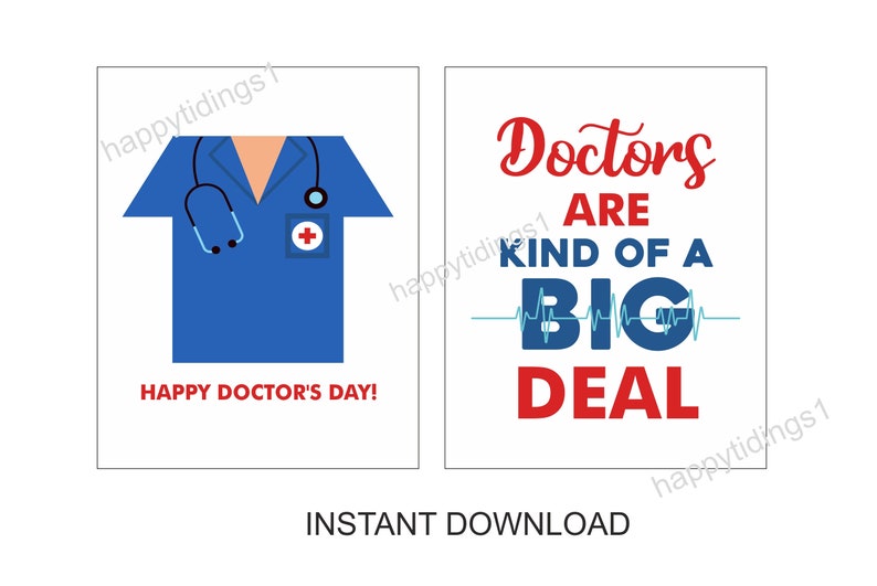 Doctor's Day Sign Printable / Doctor's Day Signs / Doctors Day Posters ...