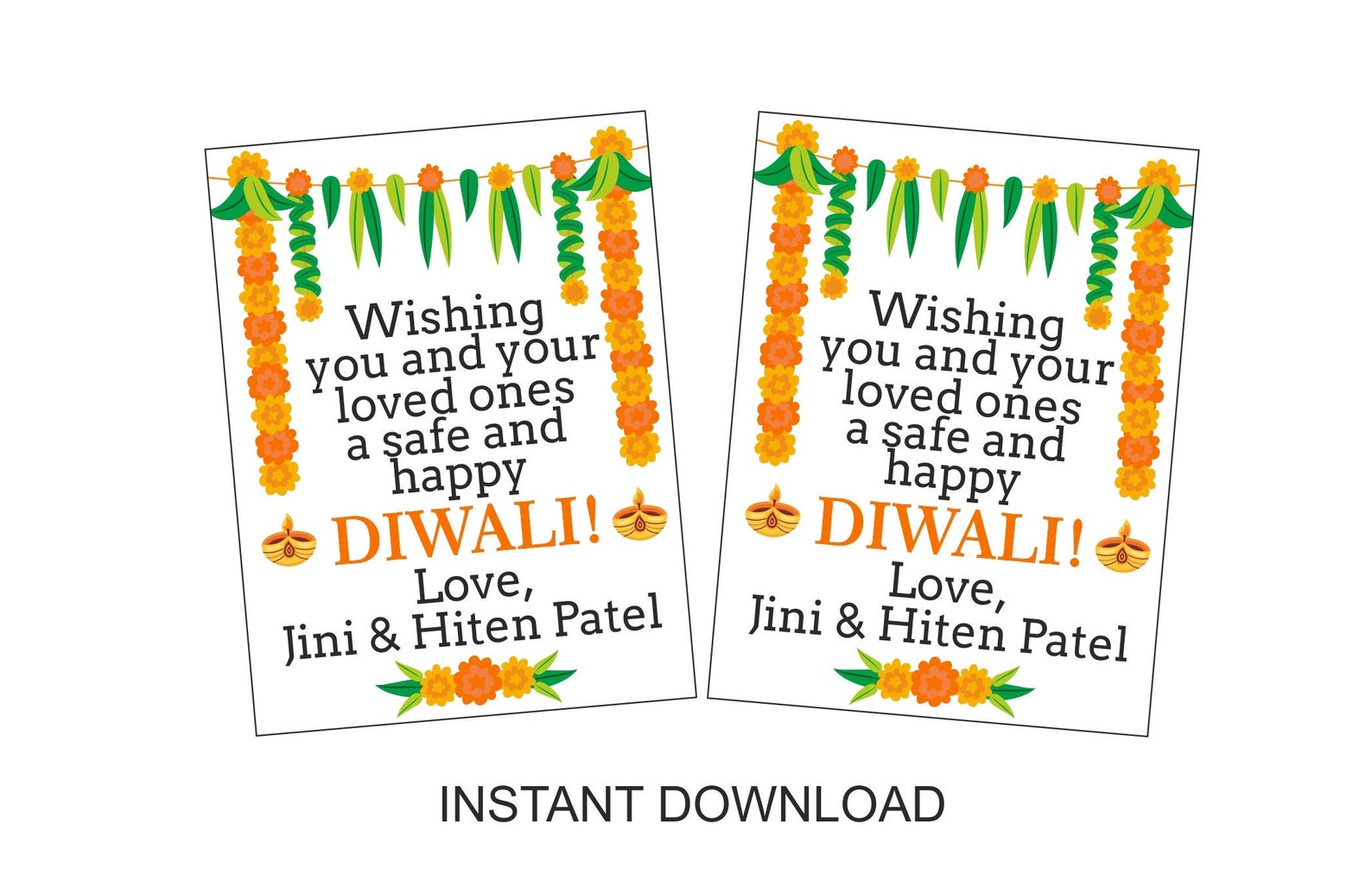 Diwali Gift Tags Printable / Diwali Tags Printable / Printable - Etsy