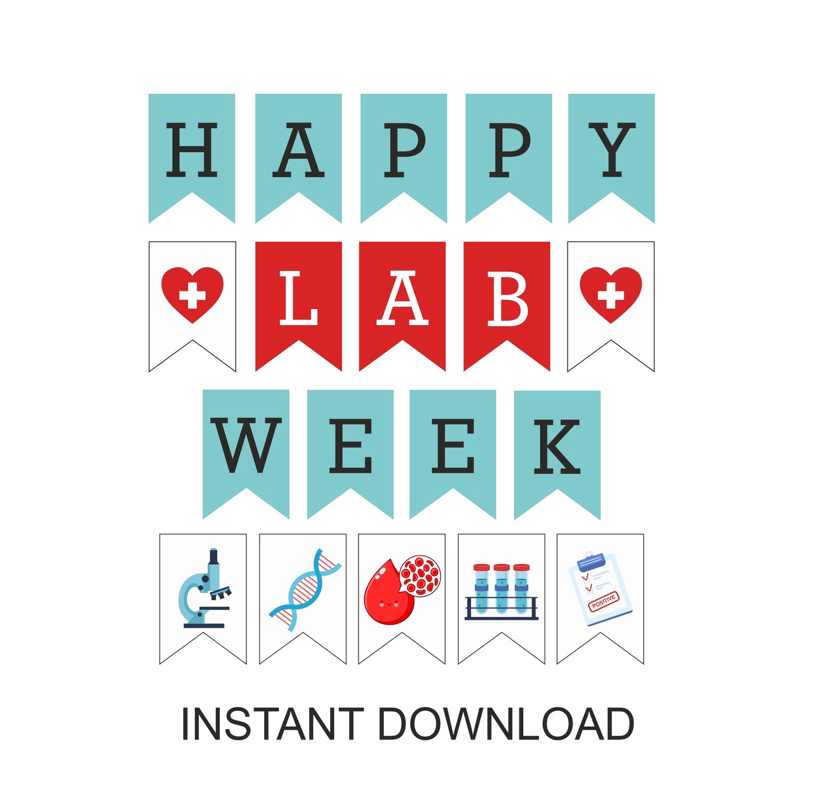 Lab Week Banner Printable / Printable Happy Lab Week 2022 Banner ...