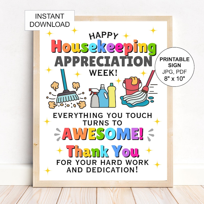 Housekeeping Week Banner - Etsy
