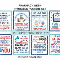 Pharmacy Tech Day Printable Poster, Happy Pharmacy Tech Day Sign ...