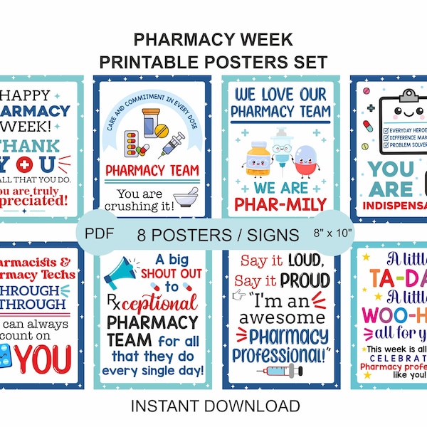 Pharmacy Week Games - Etsy